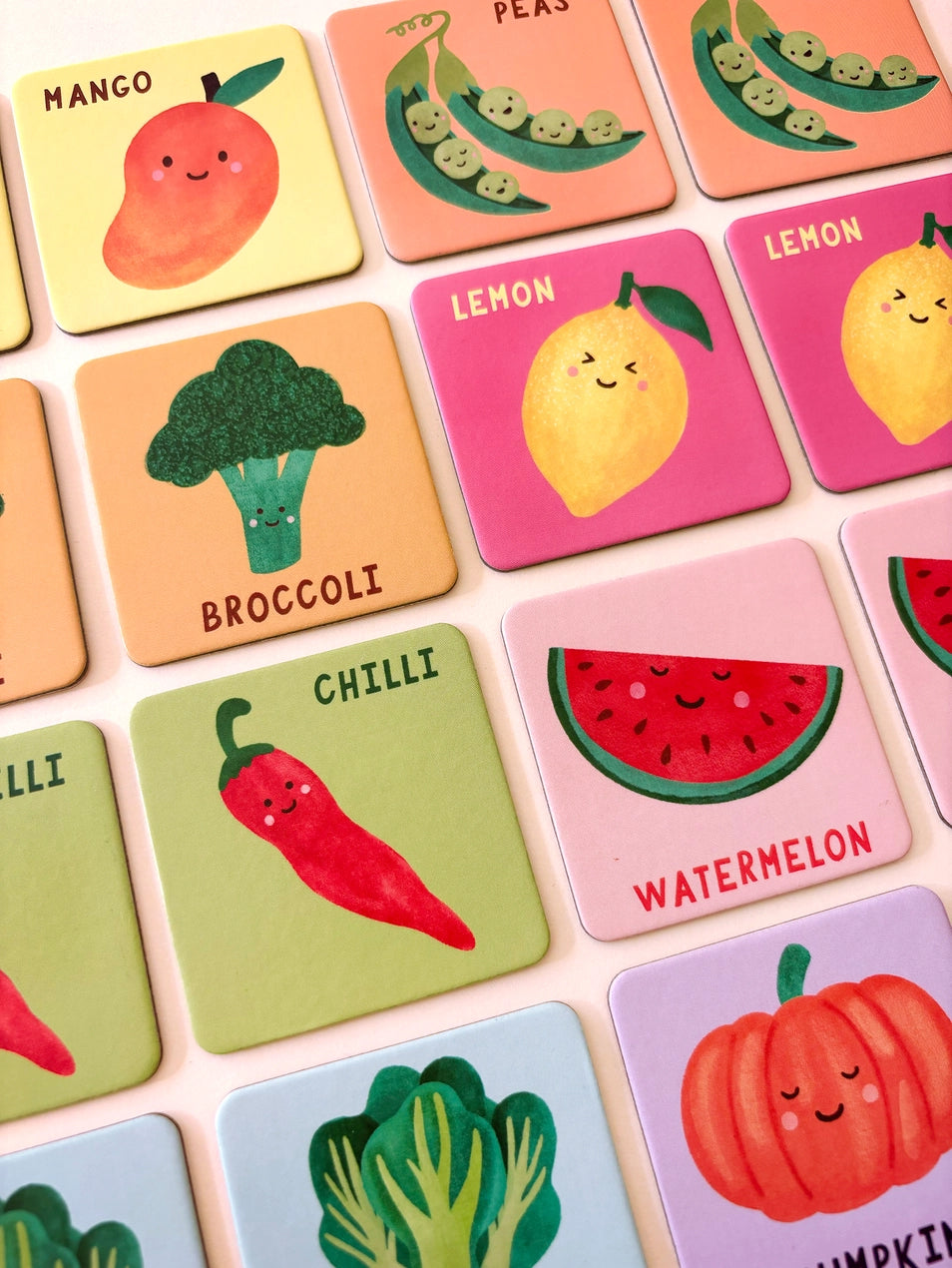 Fruit and Veg Memory & Matching Game – Kuddly Kids