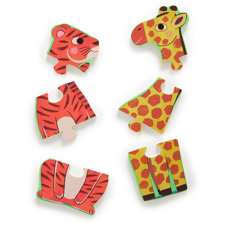 Wooden African Animal Puzzle – Kuddly Kids