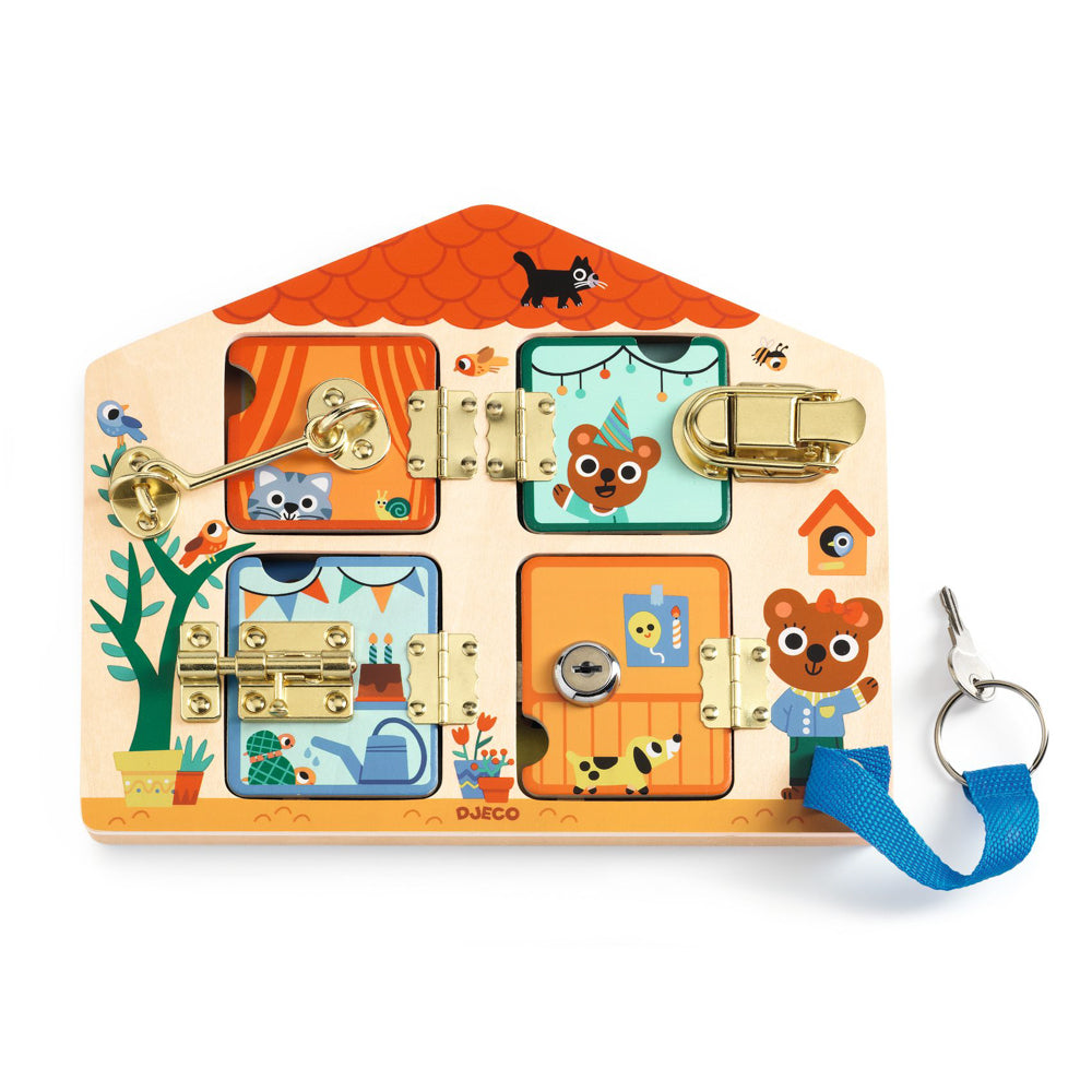 Cabanalock Wooden Puzzle with Locks – Kuddly Kids
